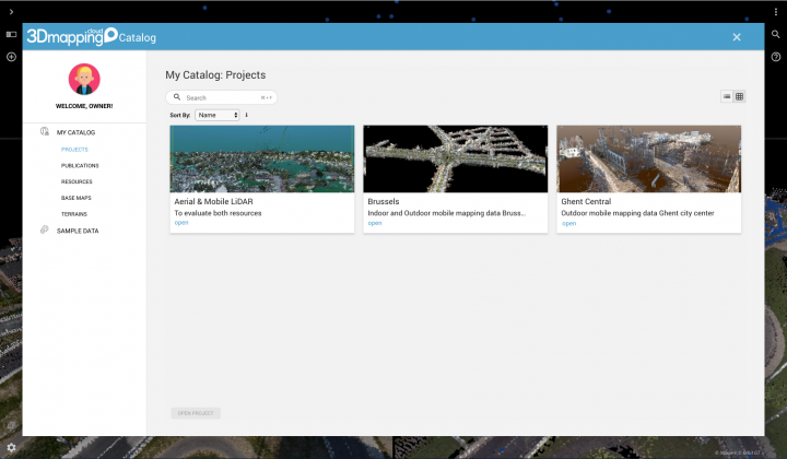 Introducing Projects – 3D Mapping Cloud